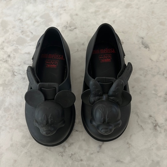 Mini Melissa | Shoes | Black Mini Melissa Mickey Mouse Mary Jane Jelly ...